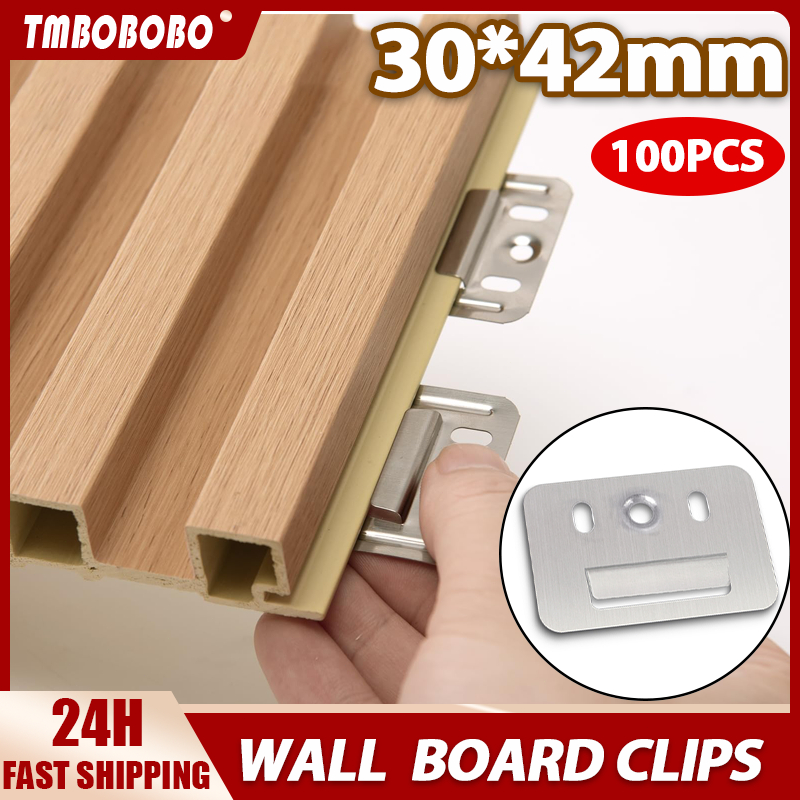 Panel Clip WPC Fluted Wall Panel Sticker Waterproof Grille Design ...