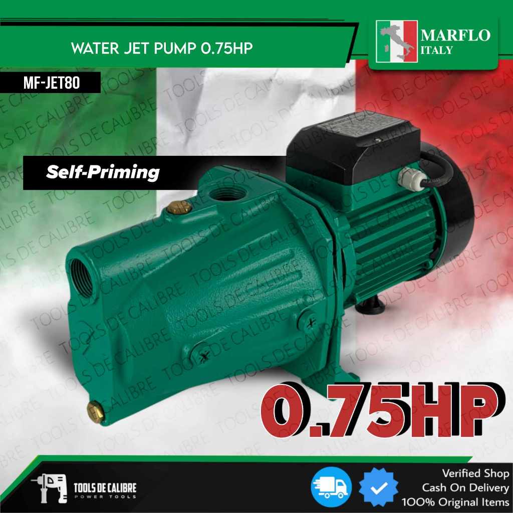 MARFLO ITALY Self-Priming Jet Pump 0.75HP MF-JET80 or 1HP MF-JET100 ...