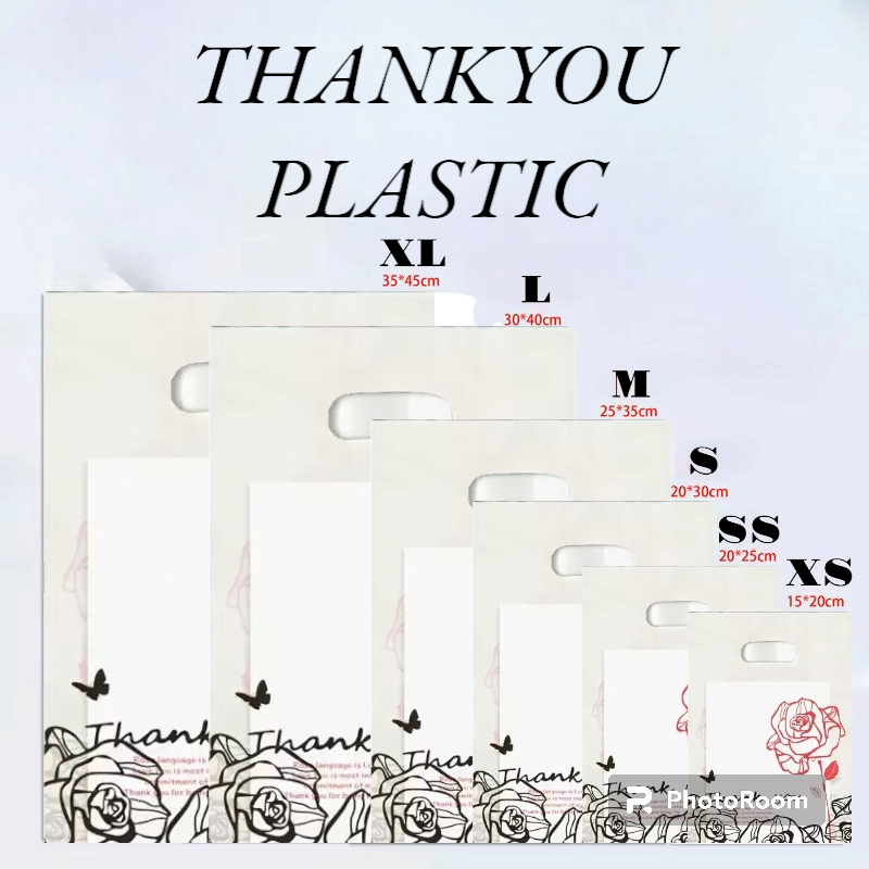 REDROSE Plastic bag printed 100pcs per pack | Shopee Philippines