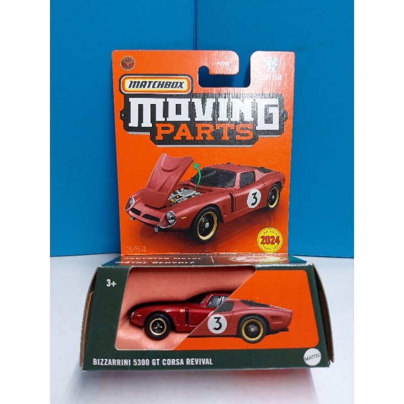 Matchbox Moving Parts Bizzarrini 5300 GT Corsa Revival 1:64 Die-cast ...