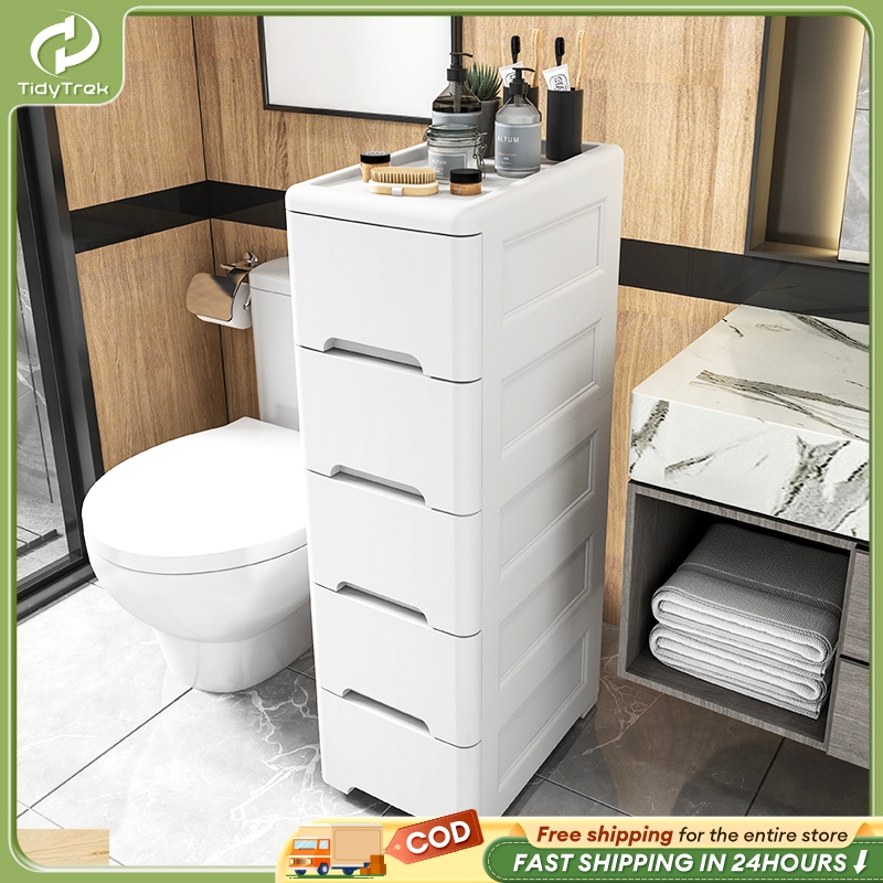 Slim Drawer Organizer Kitchen Gap Plastic Storage Cabinet Drawer ...