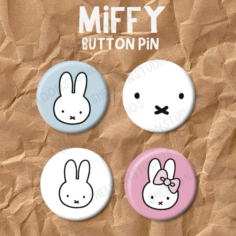 MIFFY button pin | 1.25 inches | cute fanart | Shopee Philippines
