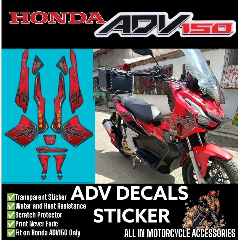 Honda ADV 150 Decals Sticker Accessories / Honda Adv 150 Decals ...