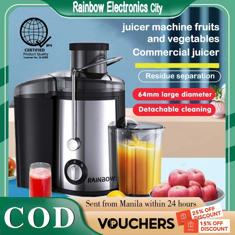 Rainbow Juicer maker squeezer Mini Blender fruit shake blender juicer ...