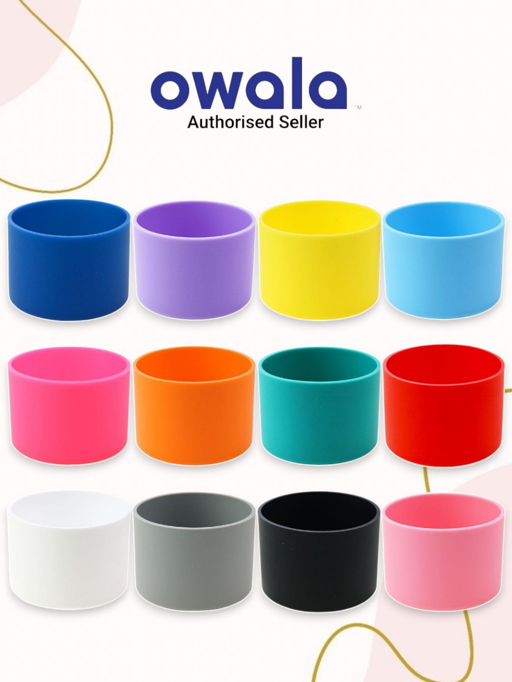 Owala Silicone Water Bottle Boot for 24oz, 32oz, 40oz FreeSip, Twist ...