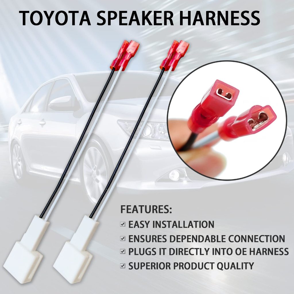 1Pair Car Speaker Wiring Harness Connectors 72-8104 for 1987-2013 ...