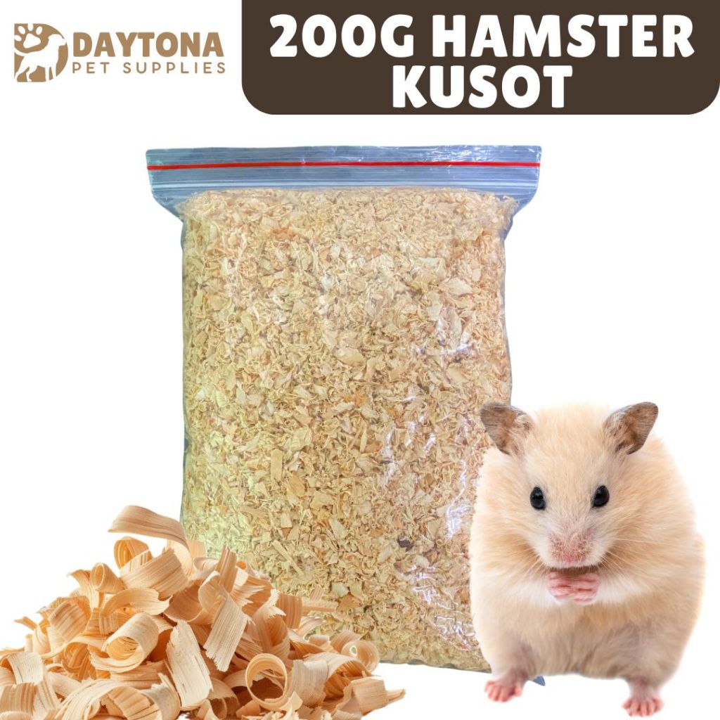 200G Wood Shavings Kusot for Hamster Guinea Pig - Perfect for Keeping ...