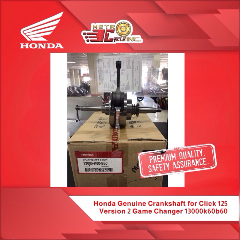 Honda Genuine Crankshaft Assembly for Click 125 v2 & v3 | Shopee ...