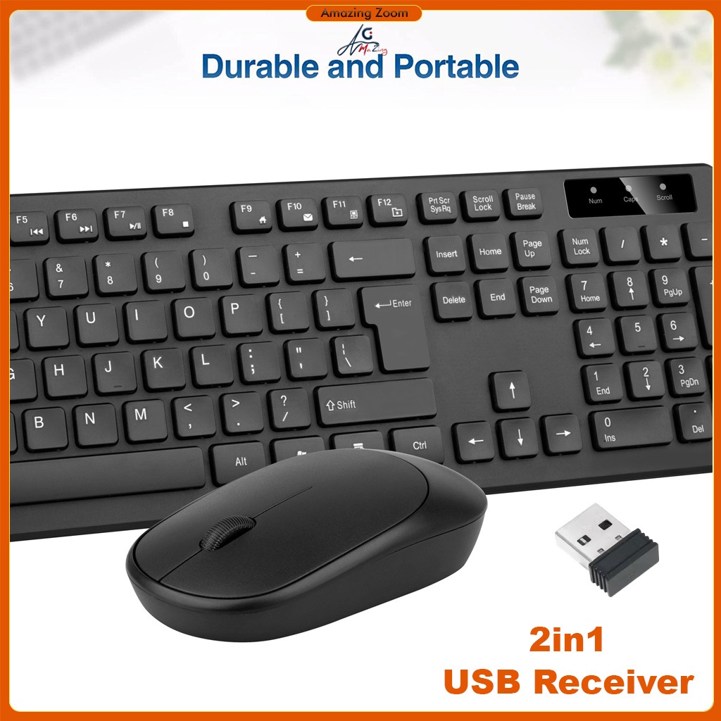 Wireless Keyboard And Mouse Combo 2 4ghz Usb Wireless Keyboard And