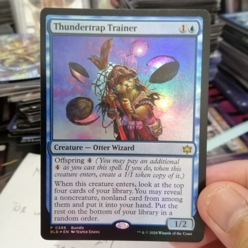 1 FOIL Thundertrap Trainer BLB MTG card magic the gathering | Shopee ...