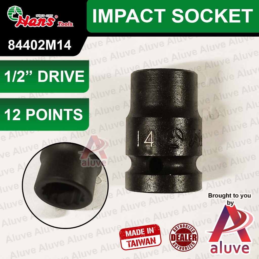 hans 1/2 inch drive impact socket 12 points 14mm | Shopee Philippines