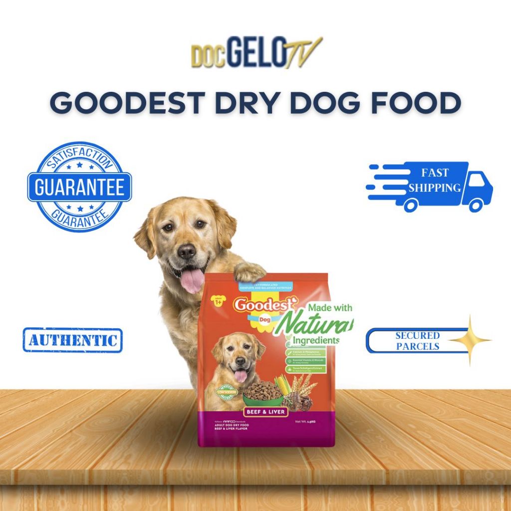 Goodest Dog Dry Food Beef & Liver Flavor 1.5kg | Shopee Philippines