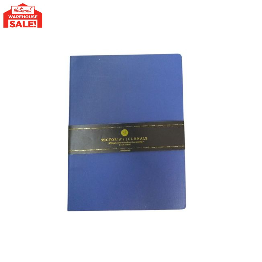 VICTORIA JOURNAL A5 40 SHEETS BLUE LINED VENZI CAHIER PU SC 80GSM IVORY ...