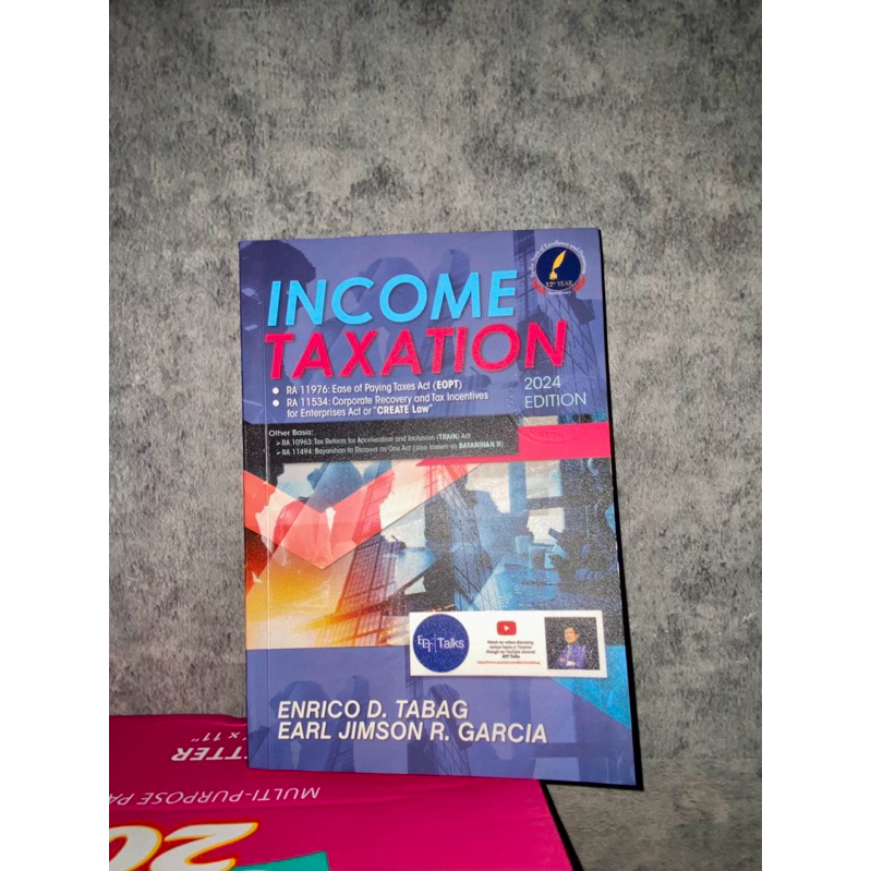 Income Taxation by Enrico D. Tabag (Original) | Shopee Philippines