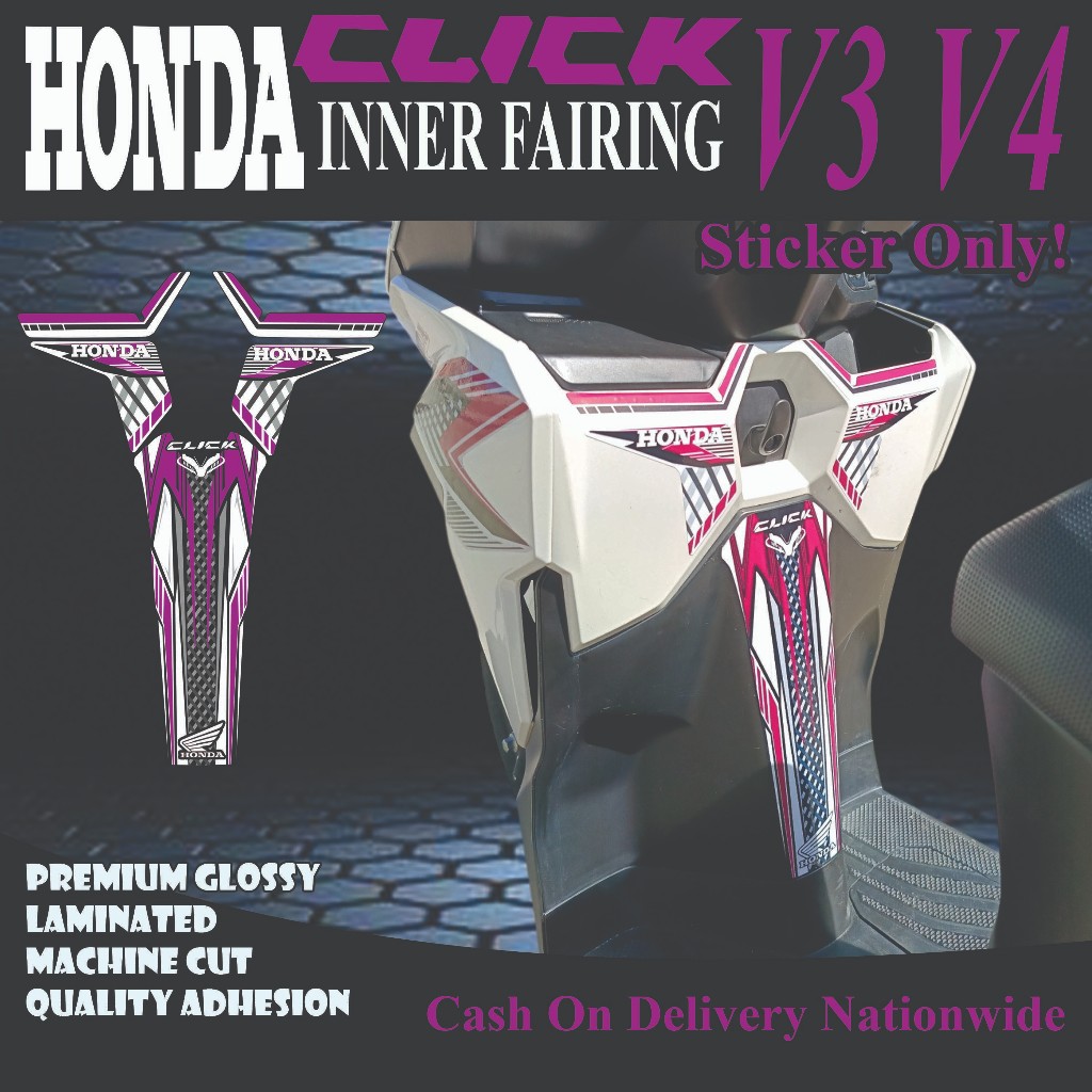 HONDA CLICK VERSION 3 AND VERSION 4 INNER FAIRING STICKER ACCESSORIES ...