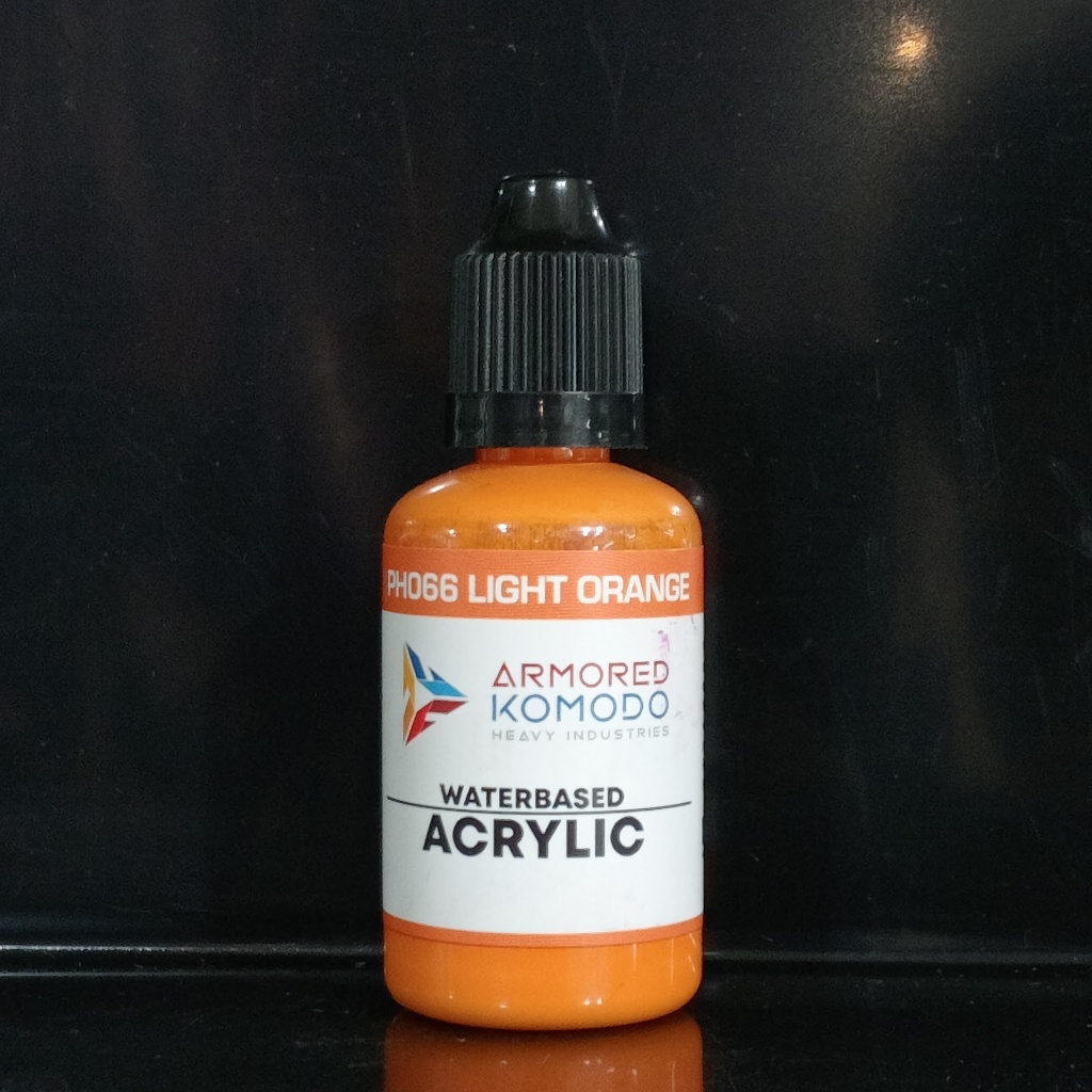 Armored Komodo Heavy Industries PH066 Light Orange 30 ml Waterbased Acrylics Paint Basic Solid ...
