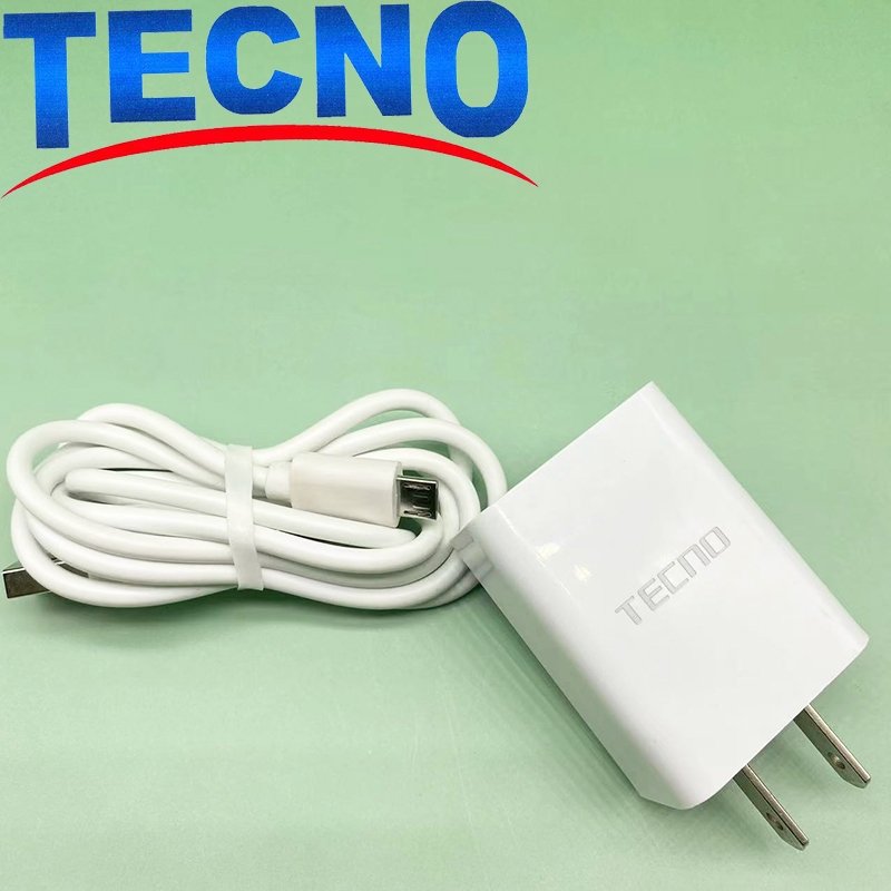 Original Fast Charging Tecno Charger 2.1A Micro USB/Type-C Cable For ...