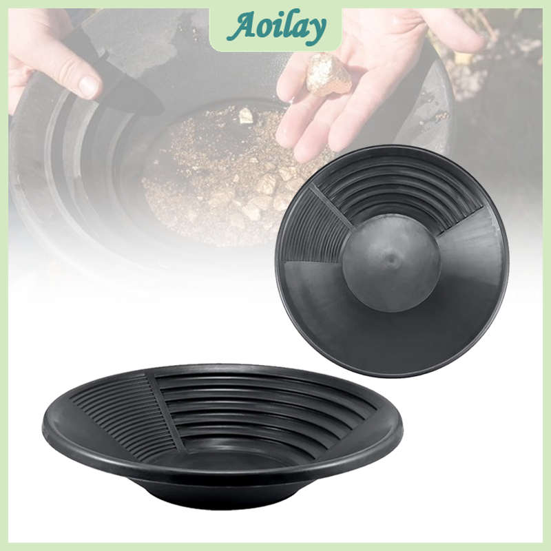15inch Gold Panning Plate Plastic Gold Mining Pan Tool Manual Wash Gold ...