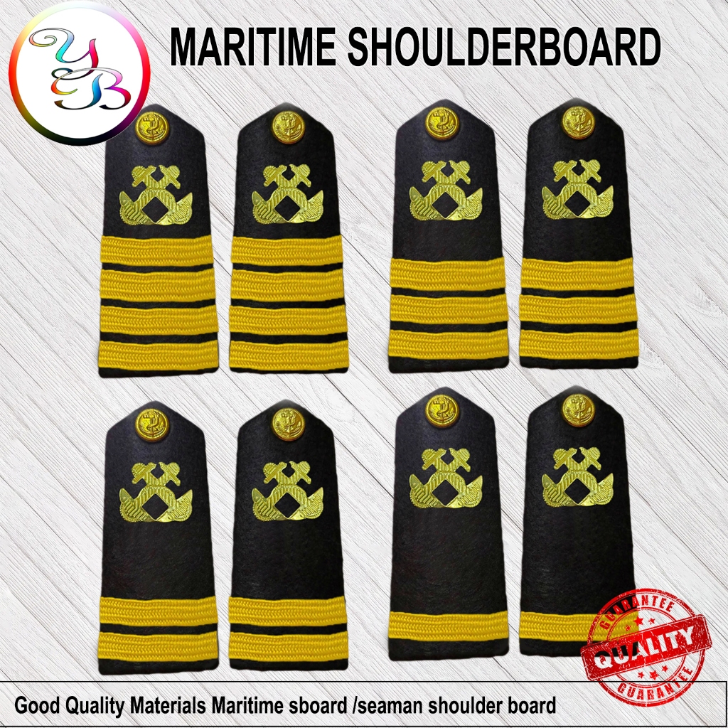 Maritime shoulder board / seaman shoulder board (Pair) | Shopee Philippines