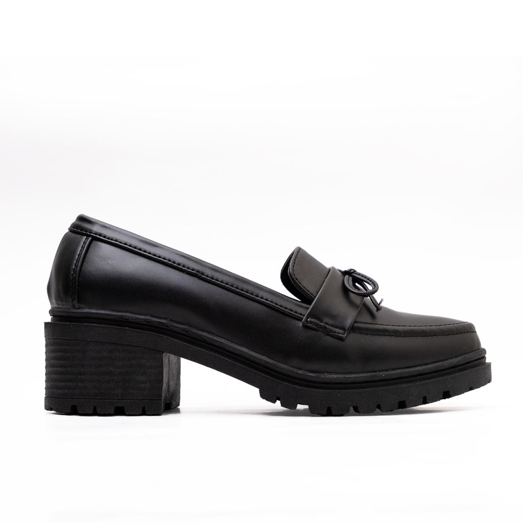 Zanea Robin Heeled Loafers Shoes | Shopee Philippines