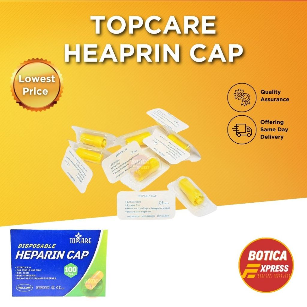 Heplock Heparin Cap In-Stopper (100 pieces) | Shopee Philippines