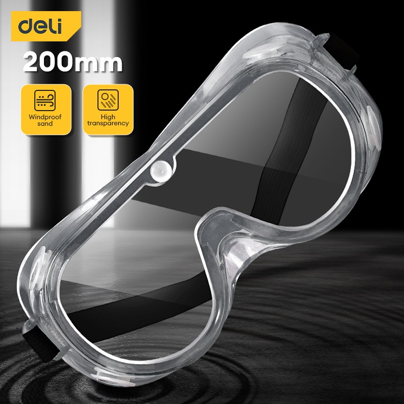 Deli Anti-impact Eye Mask Motorcycle Goggles Anti-Fog Eye Protect ...
