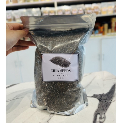 Chia Seeds 1 kilogram in Resealable Pouch- Imported from Mexico ...