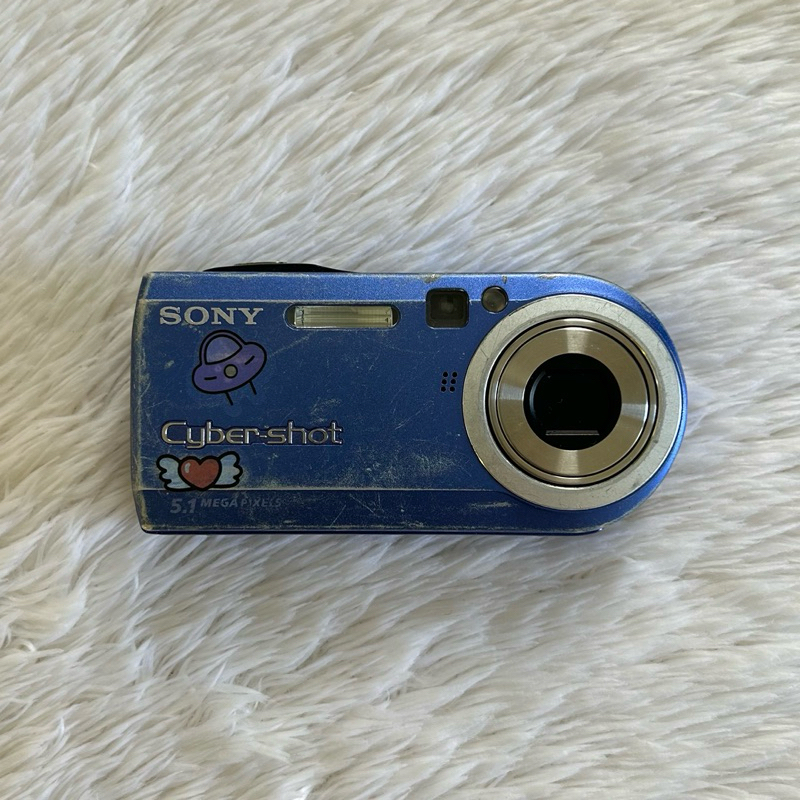 5.1MP Sony Cybershot DSC-P100 P100 Blue Digital Camera Digicam Used ...