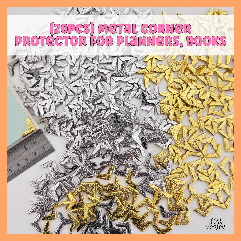 20PCS Metal Corner Protectors for Planners, Books, Journals, DIYs ...