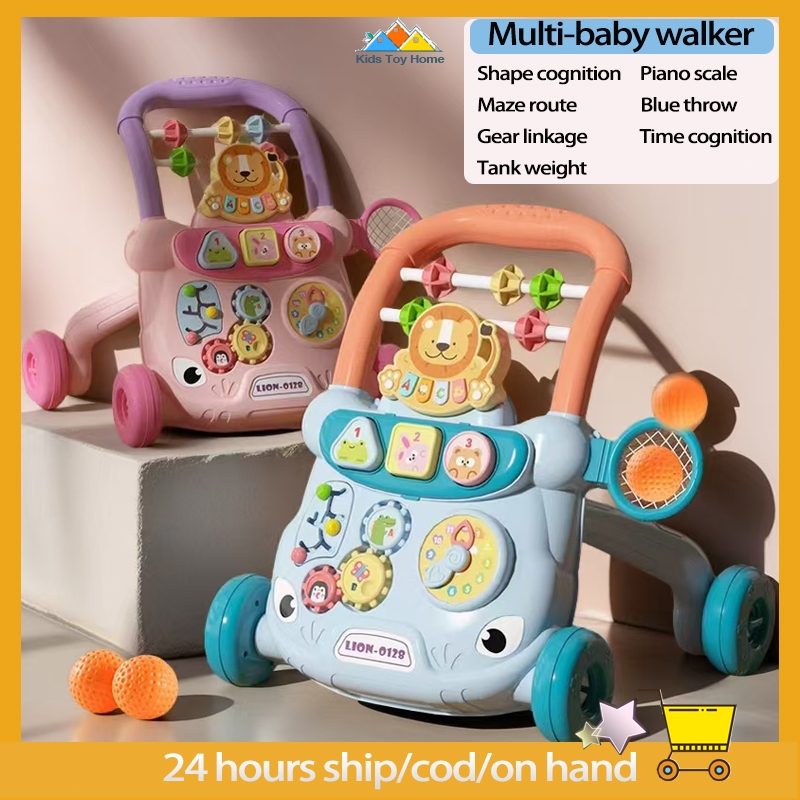 baby walker push walker for baby baby anti-roll over sit to stand push ...