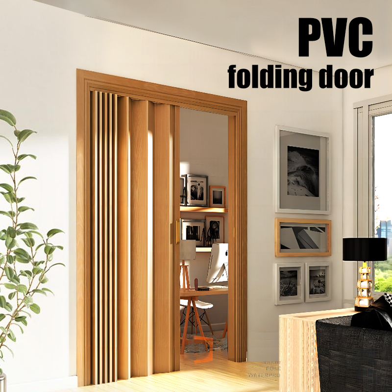 Accordion Sliding Door PVC Folding Door For Kitchen Bathroom household ...