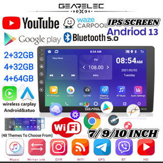 GEARELEC 7/9/10 Inch Android Head Unit Touch Screen Car Stereo With GPS ...