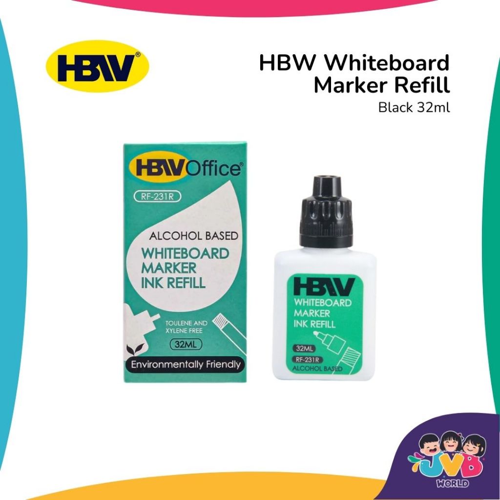 1 Bottle HBW Office Whiteboard Marker Ink Refill 32ml | Shopee Philippines