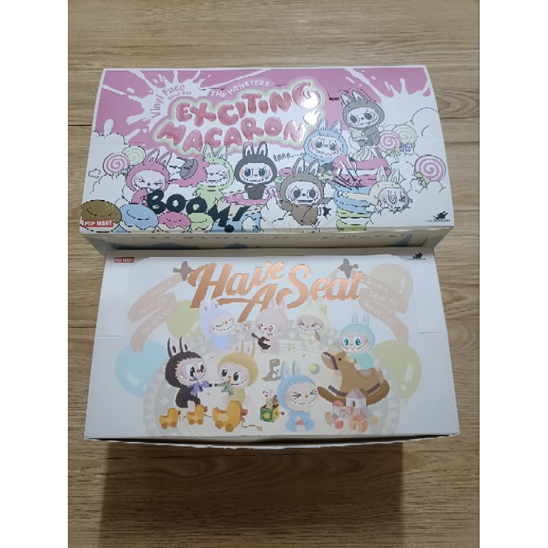 Popmart The Monsters Labubu Exciting Macaroon and Labubu Have a Seat ...
