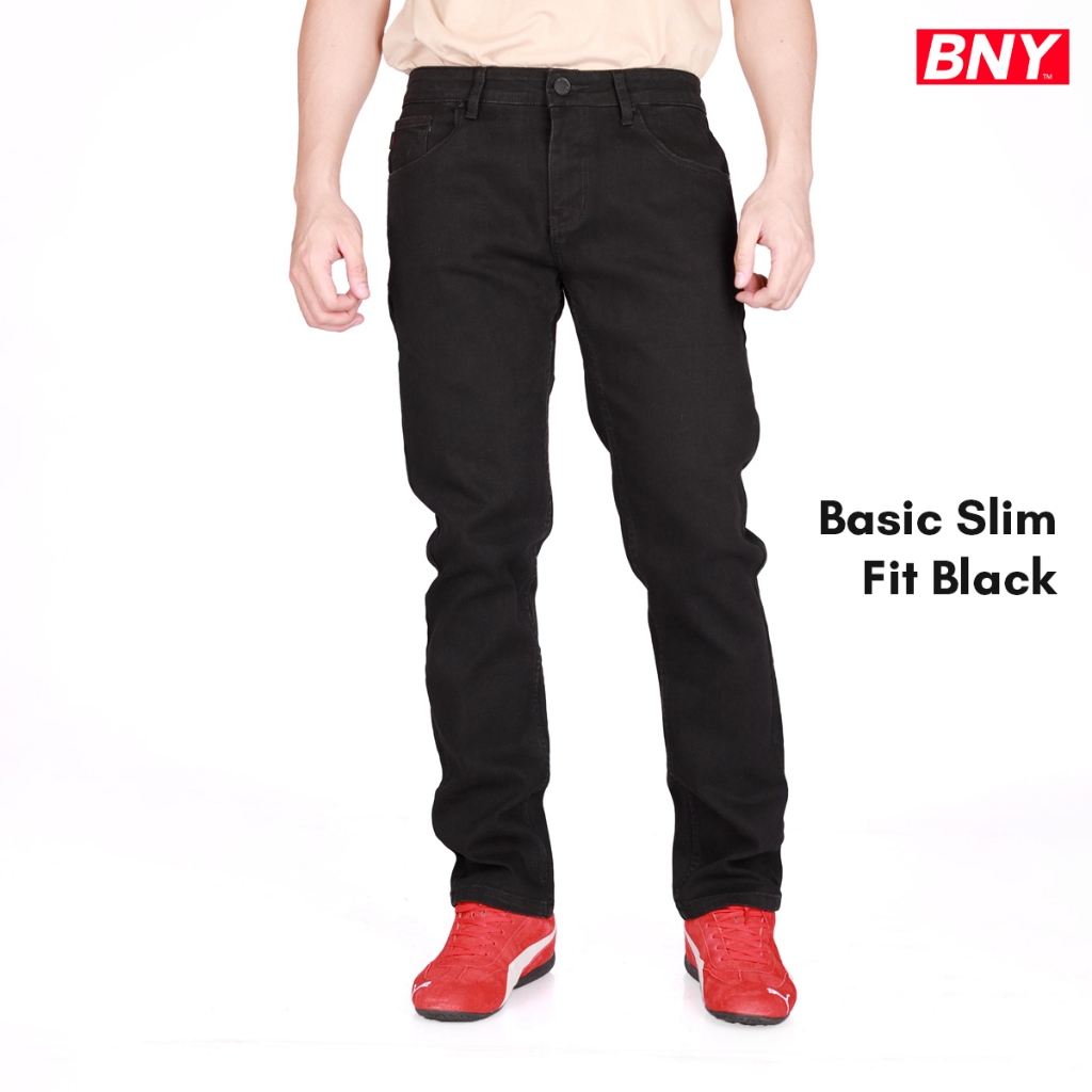 BNY Men's Basic Black Stretch Denim (607) | Shopee Philippines