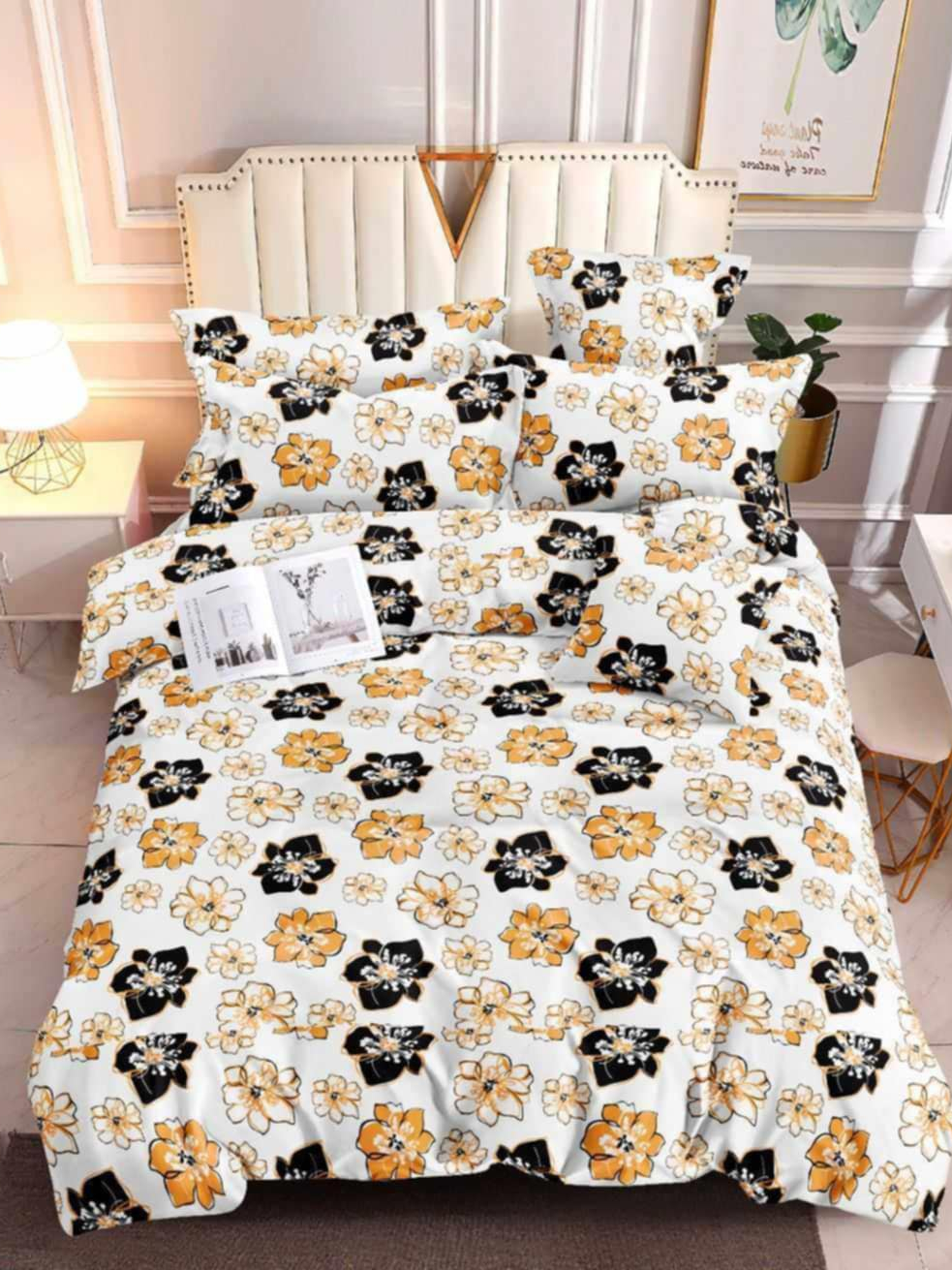 BEHOME | 4IN1 BEDSHEET Canadian Cotton FLORAL 2 Fully Garterized ...