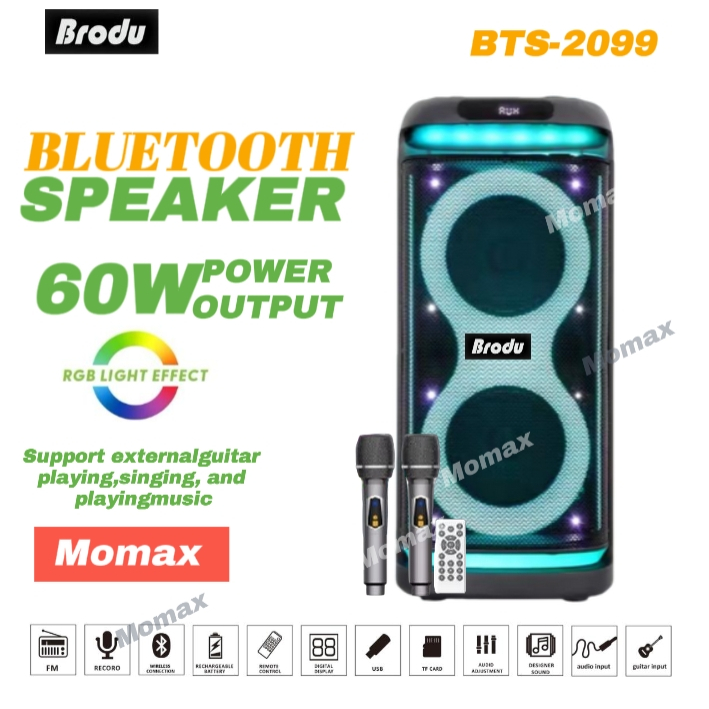 BTS-2099 Bluetooth Speakers portable Sound party DJ Karaoke speaker ...