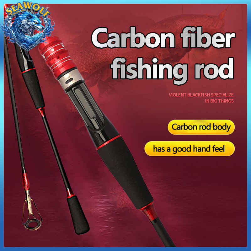 Fishing Rod Ultralight Carbon Fibre Spinning Rod Fishing Gear Fishing ...