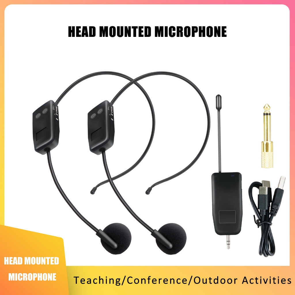 2.4G Wireless Microphone For Voice Amplifier Headset High Fidelity ...