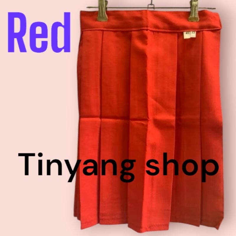 SCHOOL UNIFORM SKIRT (RED BACK PLITS) | Shopee Philippines