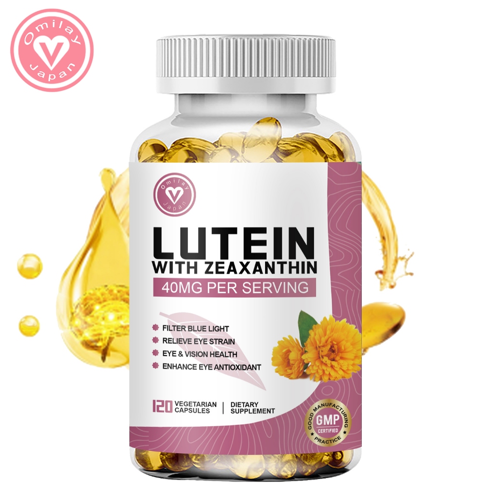 Omilay Lutein with Zeaxanthin Capsule Relieve Eyes Strain Lutein ...