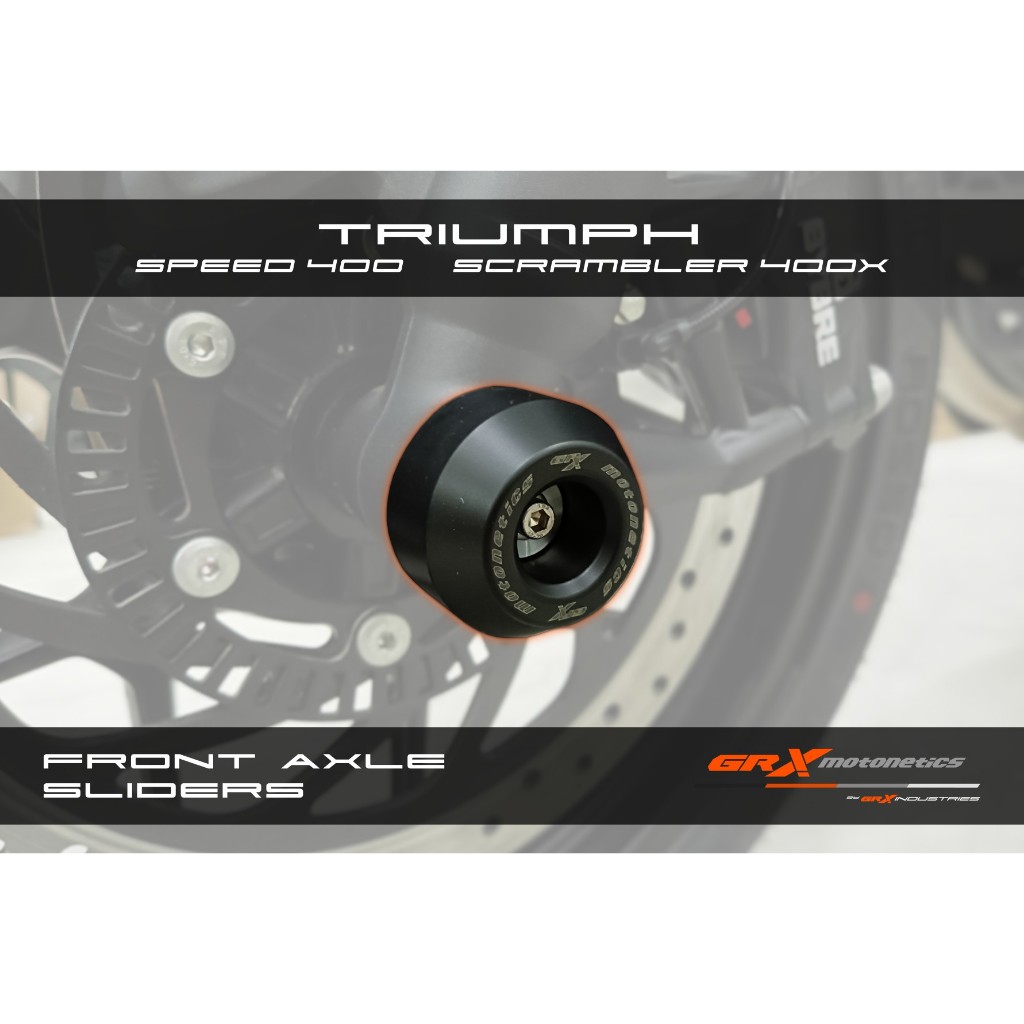 GRX Triumph Speed/Scrambler 400 Front Axle Sliders | Shopee Philippines