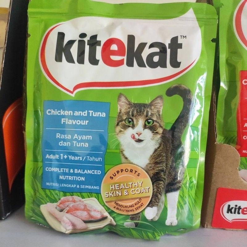 kitekat wet food for adults cat & kitten 70g sold per pc | Shopee ...