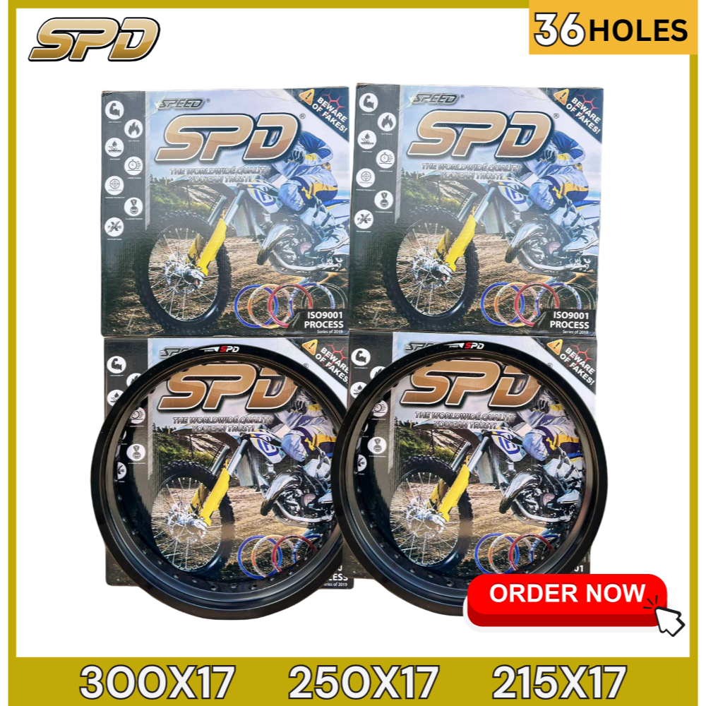 SPD RIM BLACK 300X17/ 250X17/ 215X17 ( 1PC) 36 HOLES | Shopee Philippines