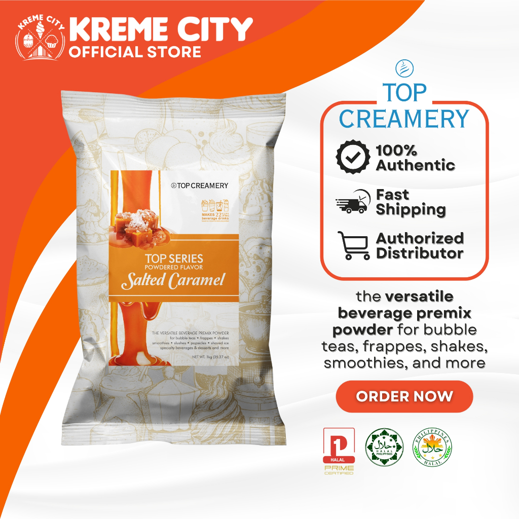 TOP Creamery Top Series Salted Caramel Powdered Flavor Beverage Premix ...