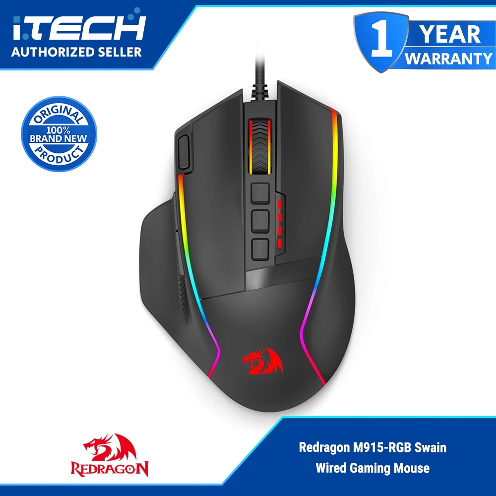 Redragon M915-RGB Swain Wired Gaming Mouse | Shopee Philippines