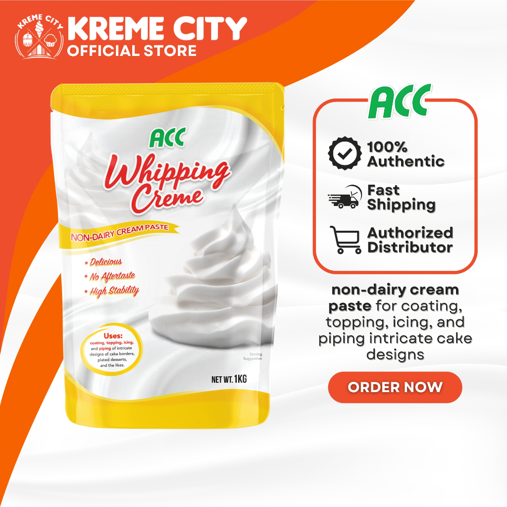 Achievers ACC Whipping Creme Non-Dairy Cream Paste 1kg | Shopee Philippines
