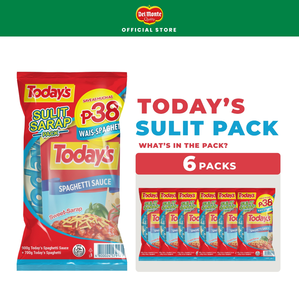 TODAY'S Sulit Pack for 96 servings (TODAY's spaghetti sauce 900g x6 ...