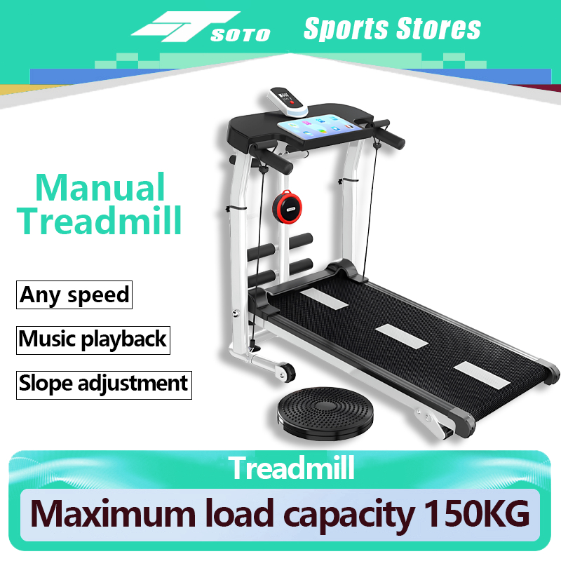 Multifunction Treadmill, Shock-Absorbing Walking Pad Household ...