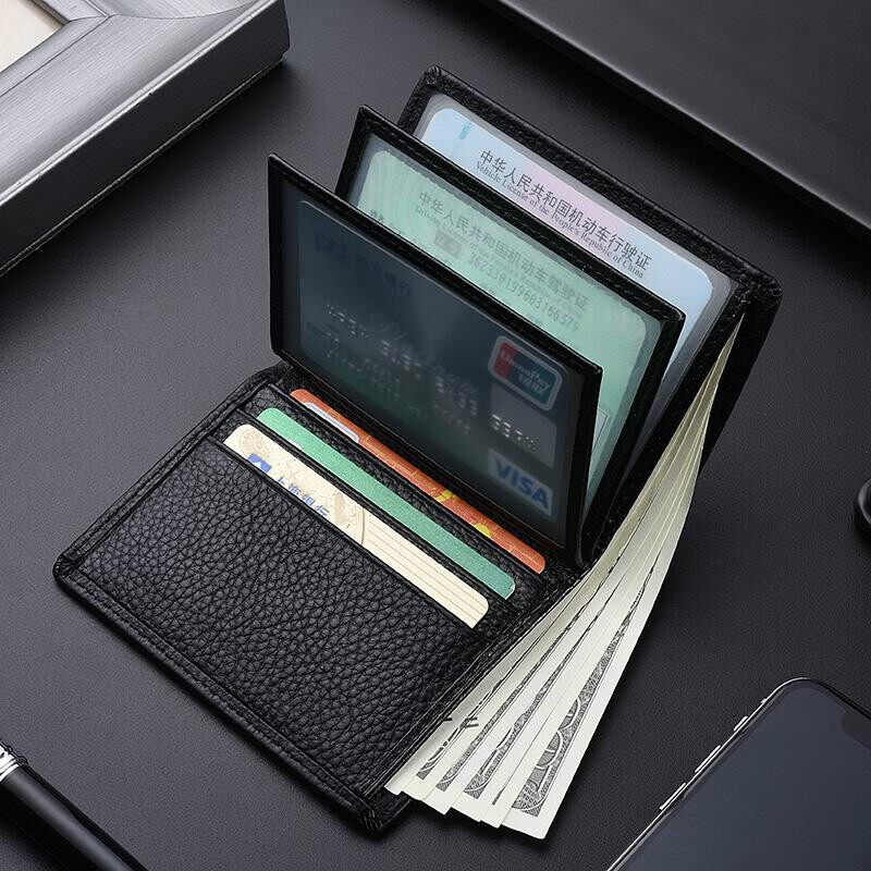 Men Women WalletUltra-thin Driver License Card Holder Pu Leather ...
